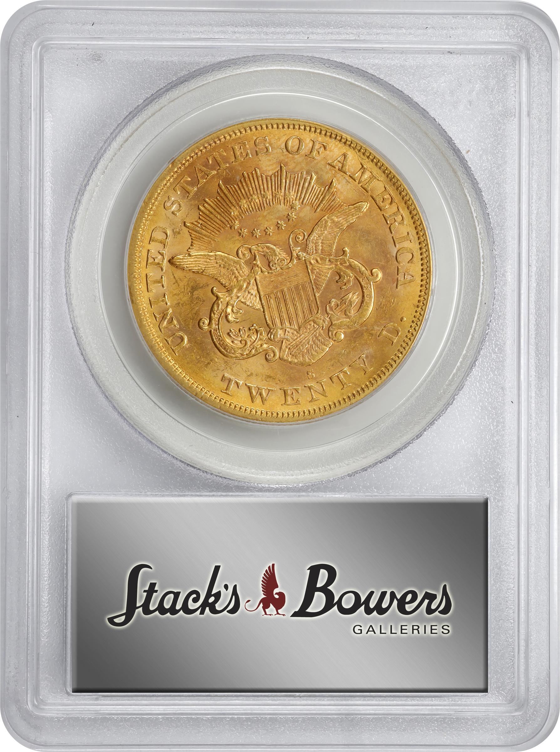 Collectors Corner - 1864-S $20 MS61 PCGS - #65291963