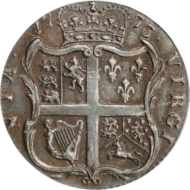 1773 WITH PERIOD VIRGINIA 1/2P MS | Coin Auction Prices | NGC