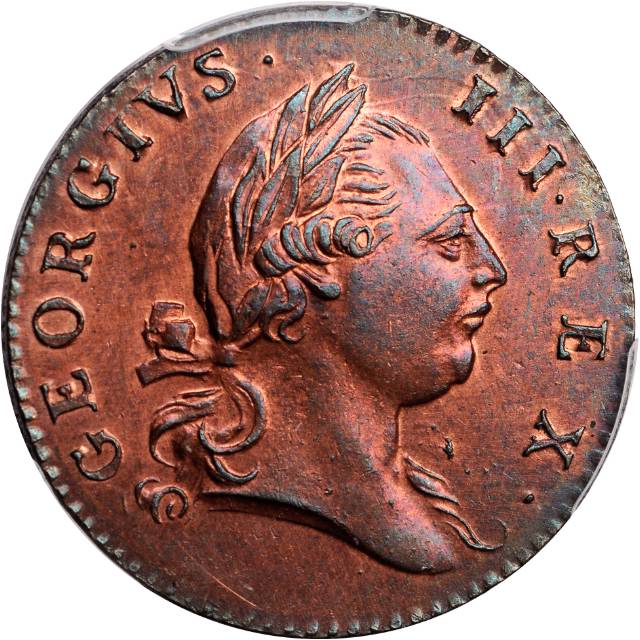 1773 WITH PERIOD VIRGINIA 1/2P MS | Coin Auction Prices | NGC